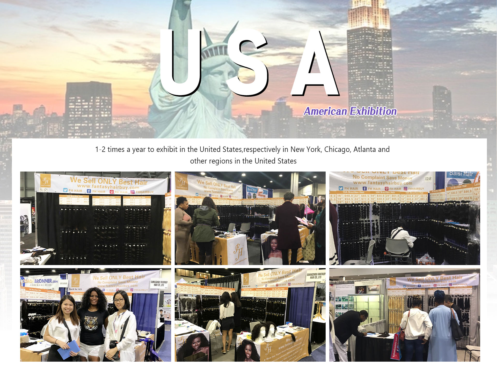 USA Exhibition - Hair Extension Supplier | China Hair Extension ...